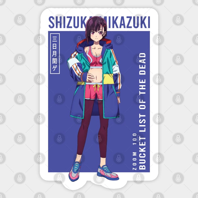 Zom 100 Bucket List of the Dead - Shizuka Mikazuki - Zom 100 Bucket List Of The Dead - Sticker ...